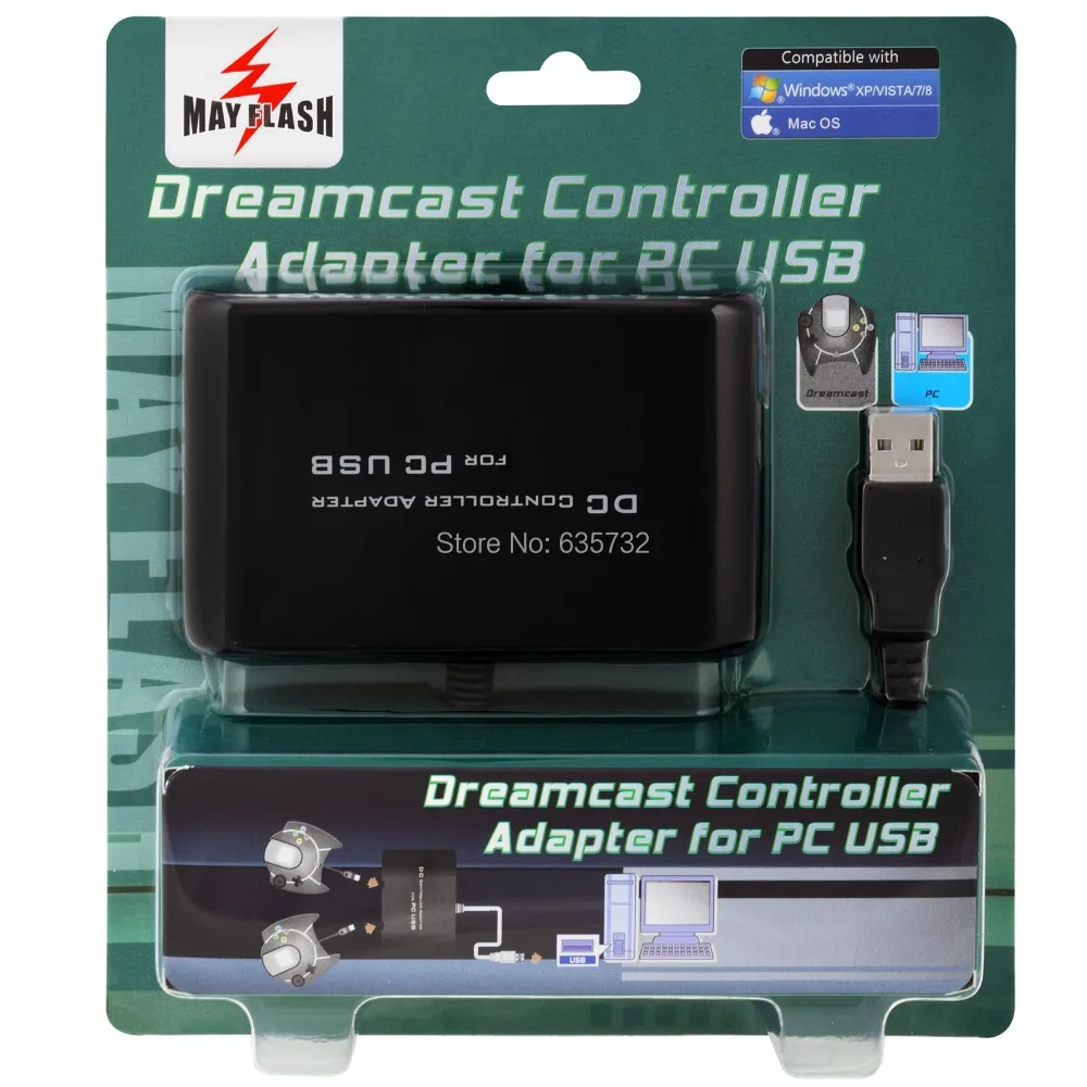 Mayflash For Sega For Dc For Dreamcast Dual Controller Usb Adapter To