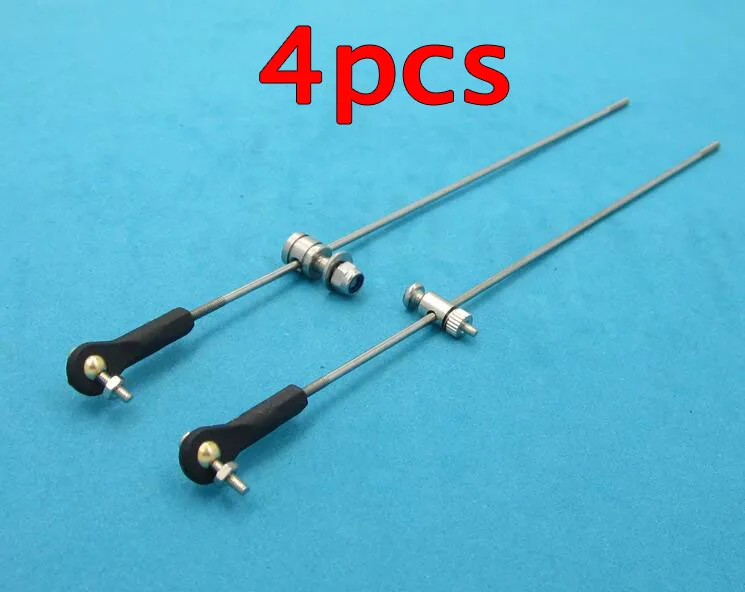 4sets-M2-Plastic-Rod-End-2mm-Stainless-steel-steering-servo-pull-Push ...