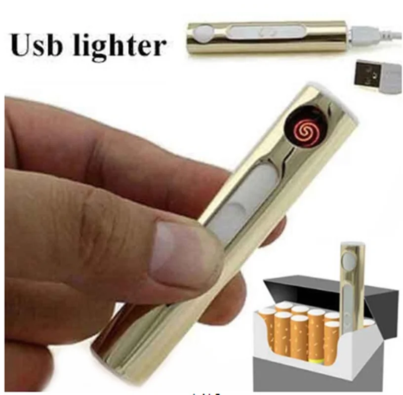 Electric Mini USB Cigarette Cigar Lighter Rechargeable Flameless ...