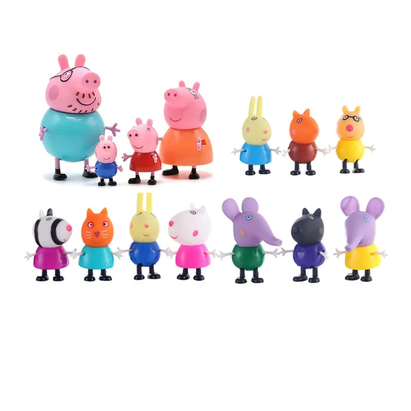 New Peppa pig George Family Friends High Quality Cartoon Characters ...