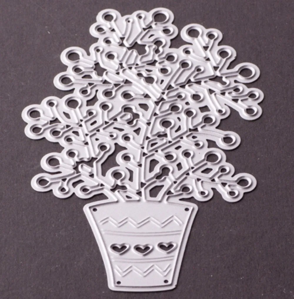 High artficial paper craft die cutting mold , Potted plants|craft dies ...