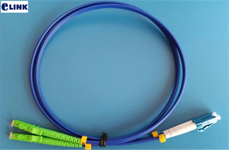 10 pcs E2000 LC fibra pathcords Blindados 2 NÚCLEO SM 1 M 2 M 3 M 5 M 7 ...