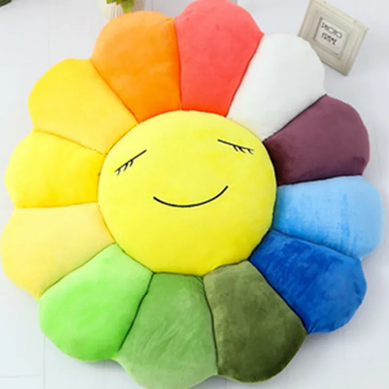 22 Inches OriginalFake KAWS Murakami Takashi Sun Flower Face Double ...