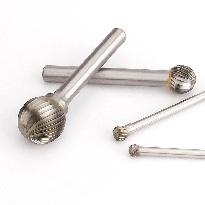 YG8 Alloy Rotary File 1Pcs Round D type Single slot Tungsten Steel Wood ...