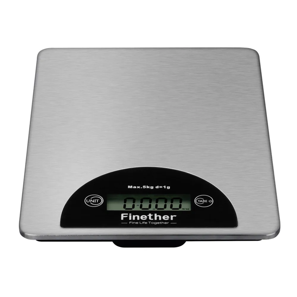 Finether LCD Elektronische Küchenwaage 5 kg 0,1g Präzise Kochen Waage ...