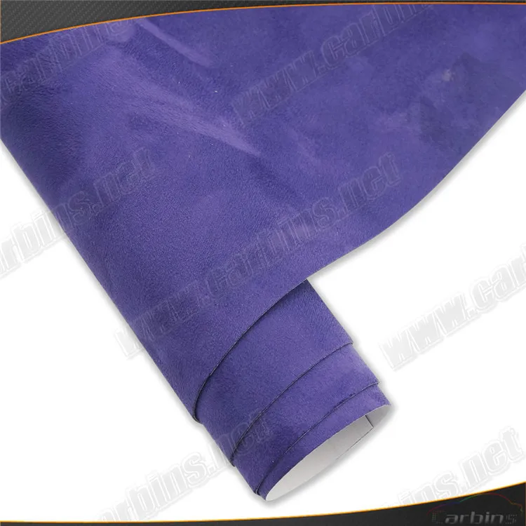 Purple-real-alcantara-car-body-decoration-sticker-suede-fabric-for-car ...