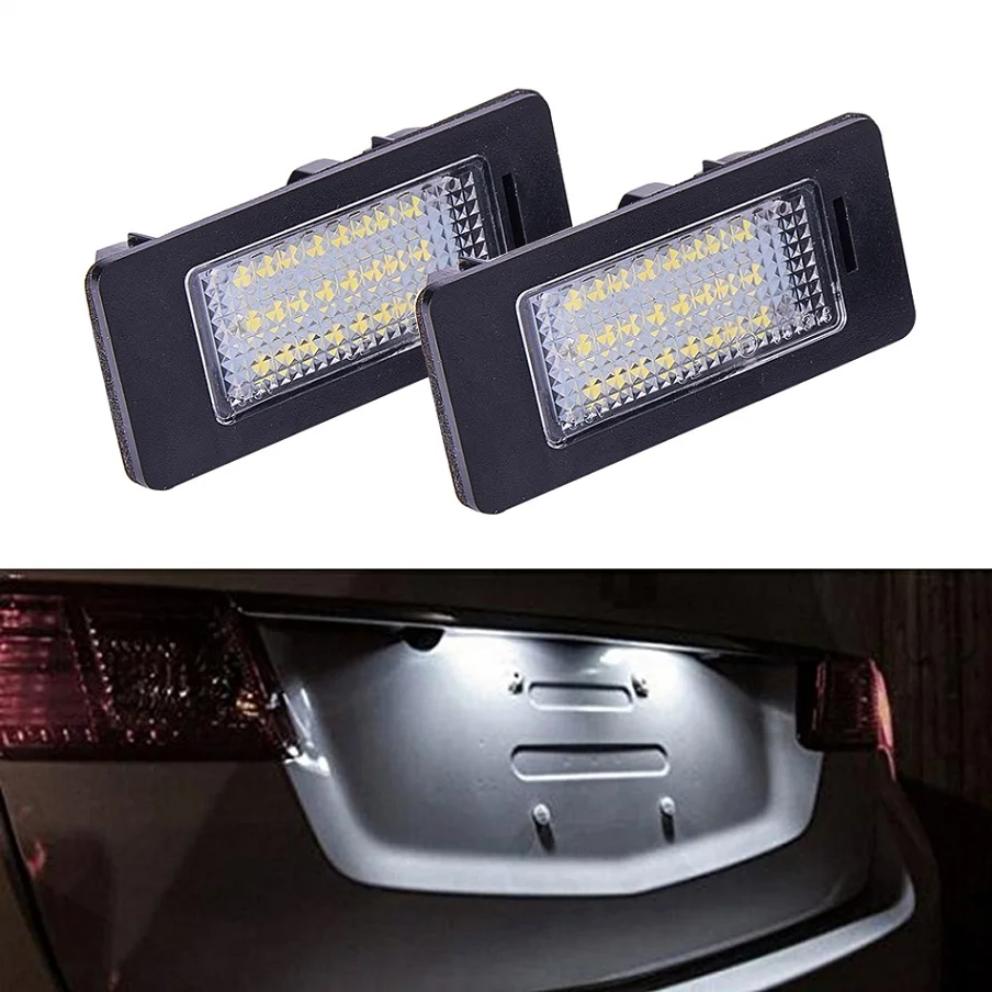 12V voiture éclairage de plaque d'immatriculation LED lampe 24 SMD ...