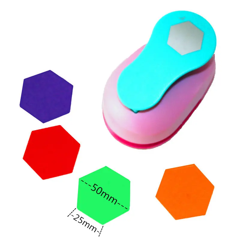 large 2'' hexagon punch pape rpunches cutter crafts scrapbook Embossing ...