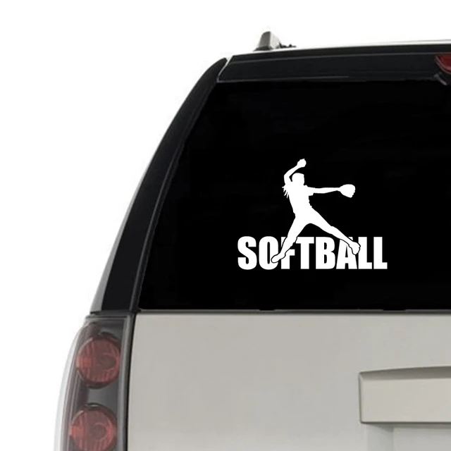 Softball Decals For Cars
