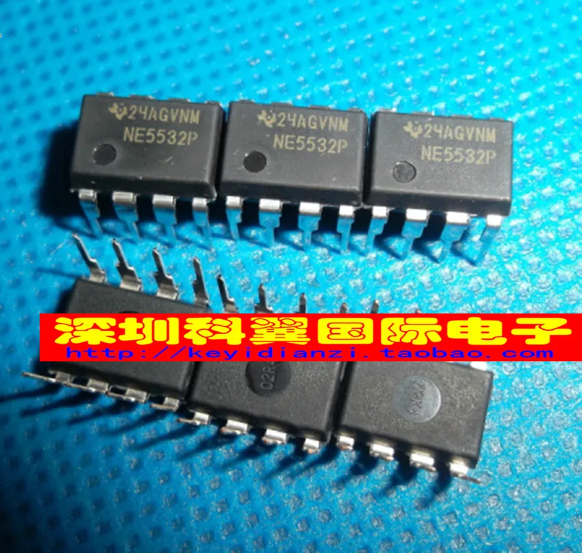 50PCS [new] NE5532P NE5532N dual operational amplifier with low noise ...