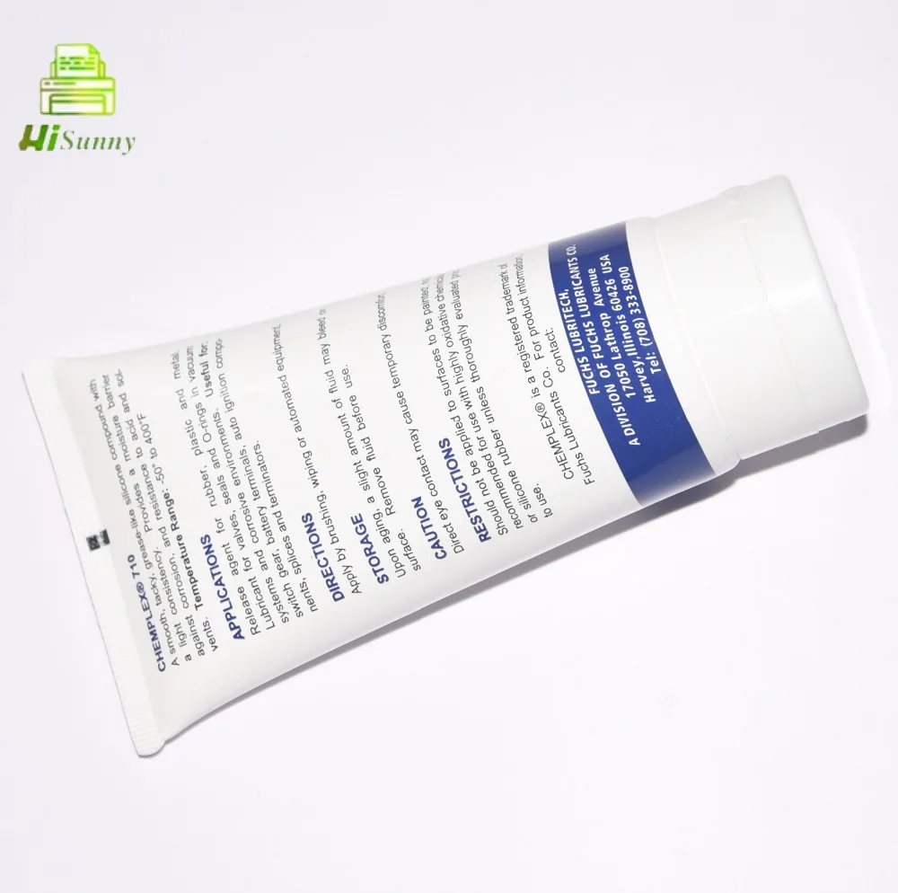 CHEMPLEX 710 실리콘 컴파운드 그리스, 퓨저 필름 슬리브용, 오리지널 신제품, 2 개|프린터 부품| - AliExpress