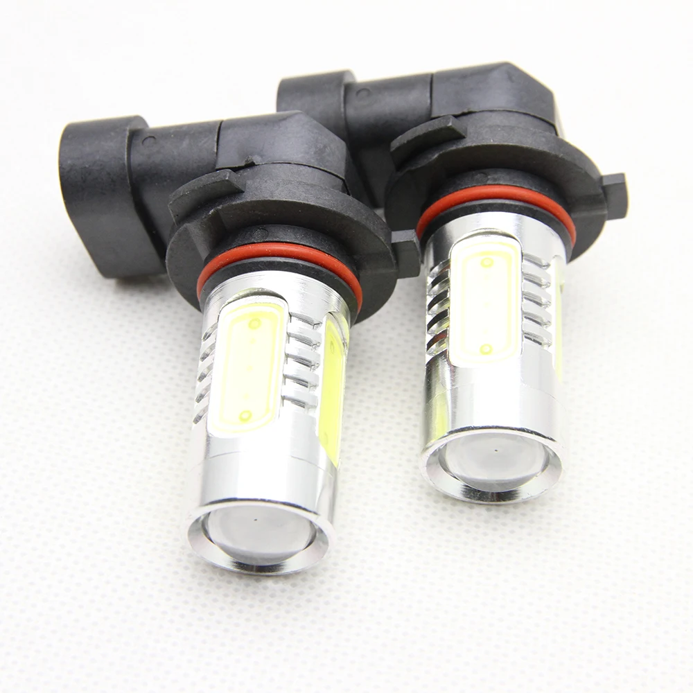 2X-6000K-Xenon-White-9145-9140-H10-LED-headlight-Bulbs-600LM-LED-Fog ...