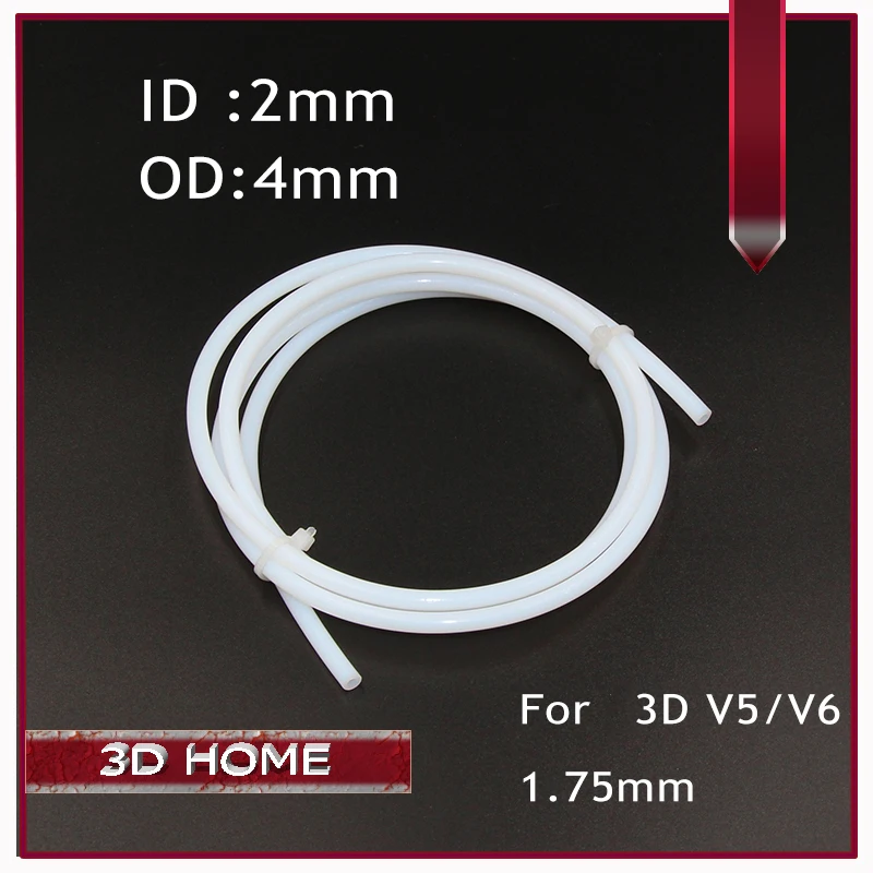 1M PTFE Tube PiPe to J head hotend RepRap Rostock Bowden Extruder for 3D V5 V6 1.75mm filament ...