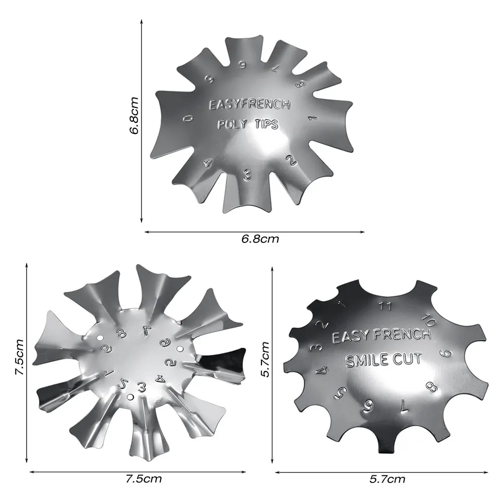 3 шт шаблонов для маникюра, легкие французские поли кончики ...