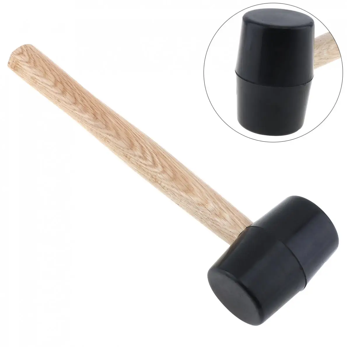 1pc-Non-elastic-Rubber-Hammer-Mounting-Hammer-with-Round-Head-and ...