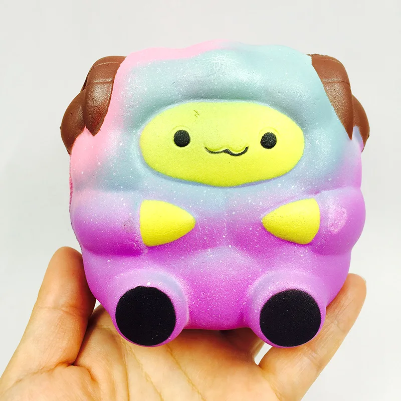 squishy 1pcs kawaii squishy jumbo cute colorful sheep with package kids ...