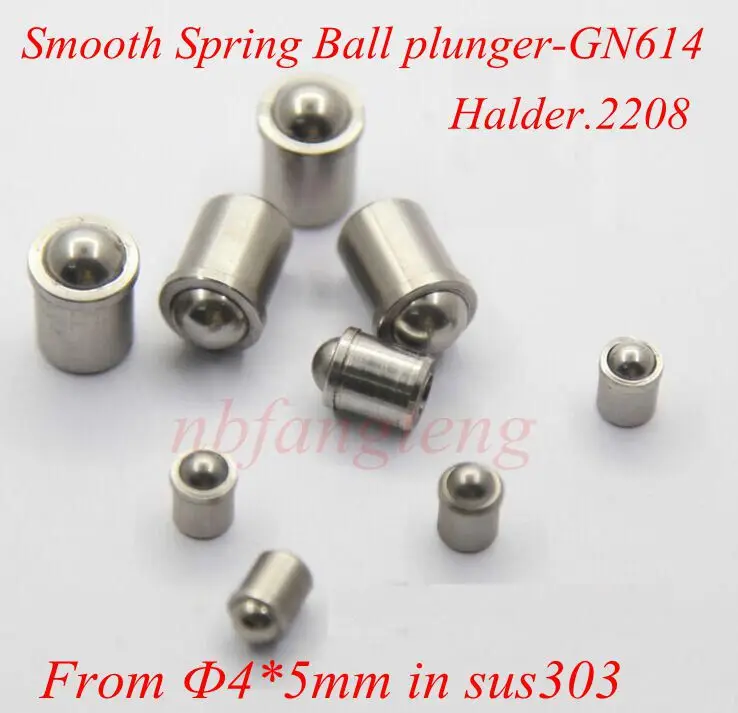 10pcs/lot, M4*5mm Musimu.pfssn4 Sping Ball Plunger, Halder.2208 Press ...