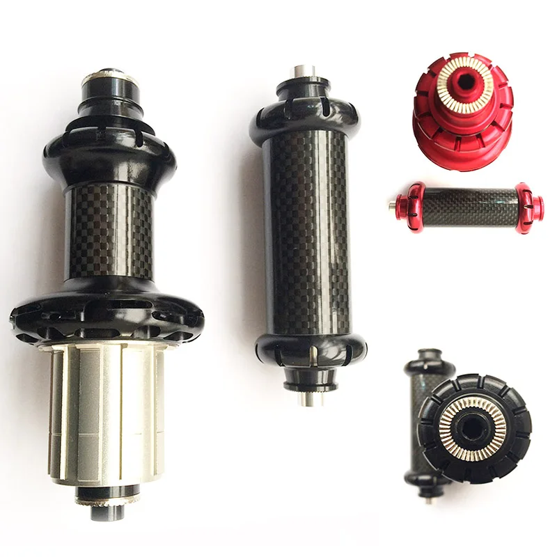 Ultralight Carbon Road Bike Straight Pull Powerway R36 Aluminum Disc ...