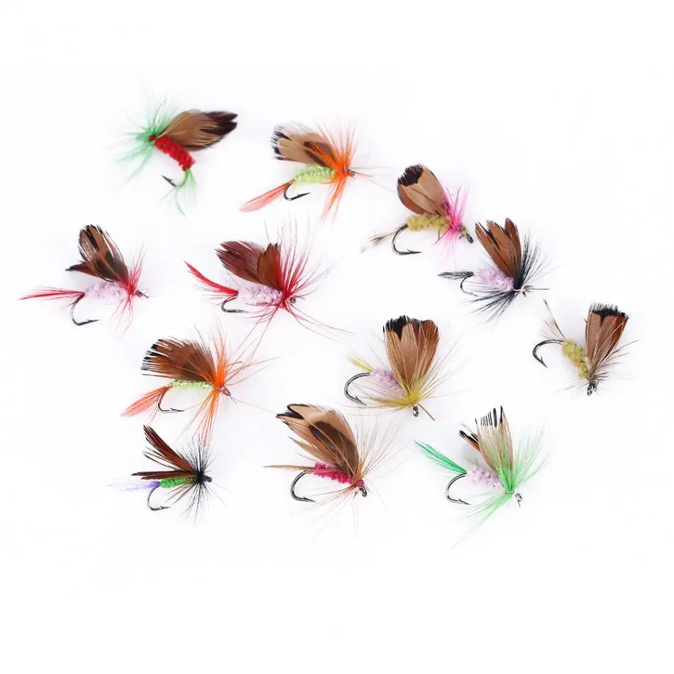 12pcs Artificial Insect Bait Butterfly style Lifelike Fishing Lures ...