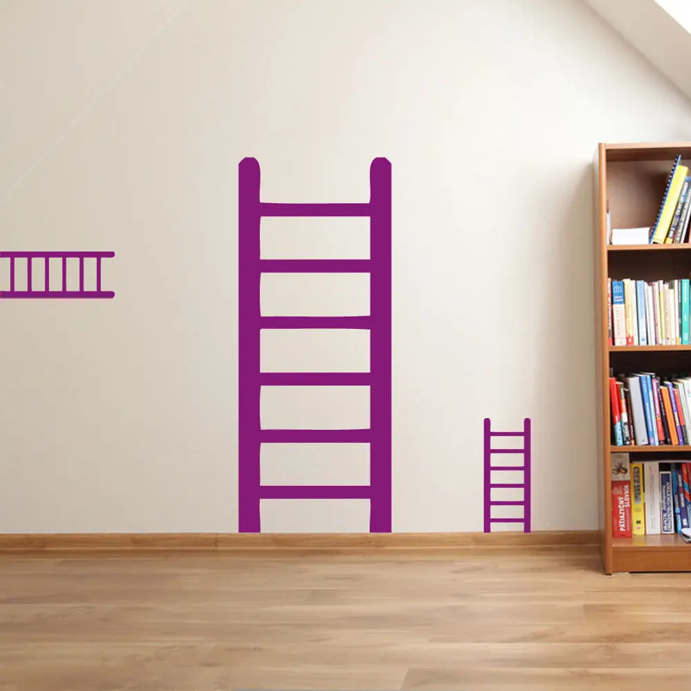 Muro-Adesivi-Adhesivos-De-Pared-3-set-ladder-wall-sticker-1-M-Height ...