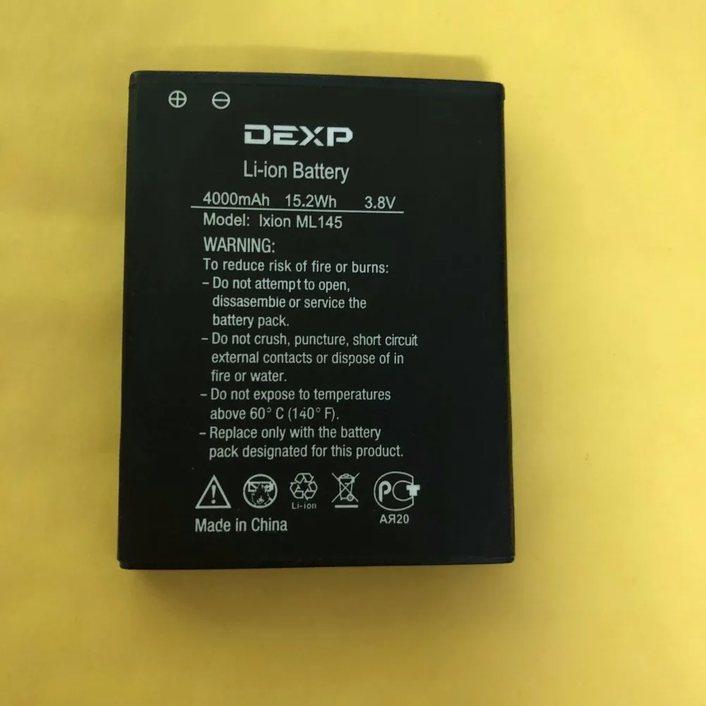 OriWood nouvelle batterie 4000 mAh pour DEXP Ixion ML145 arraché téléphone Mobile + numéro de ...