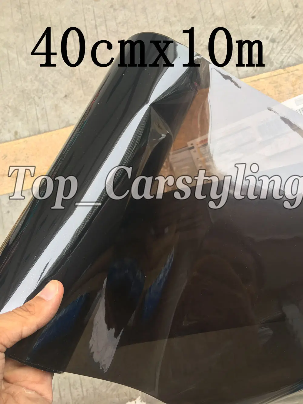 1 Roll 40cm X10m Light Black Smokedheadlight Tint Film For Car ...