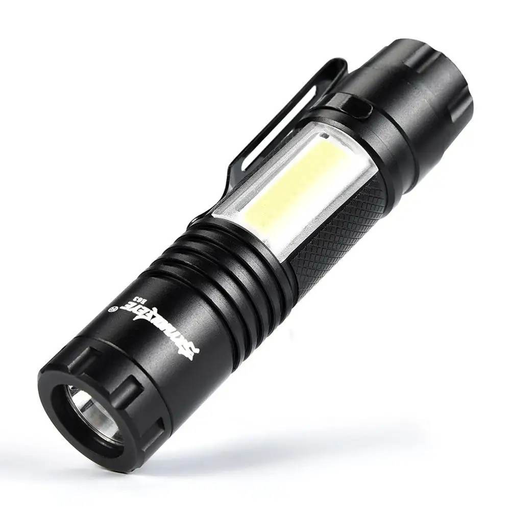 Mini LED Flashlight XPE LED COB Work Light Portable Torch Waterproof ...