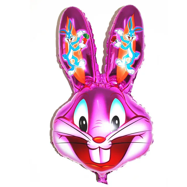 10pcs Hppy Bugs Bunny Rabbit Foil Animal Balloons Cartoon Looney Tunes ...