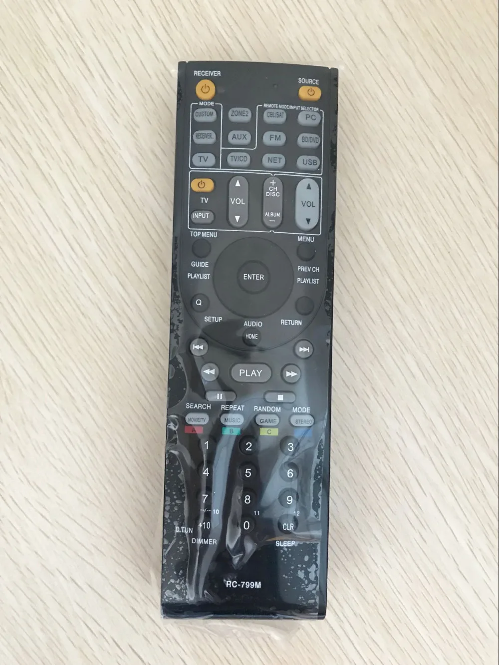 New RC 799M Replacement Remote Control for ONKYO RC 834M RC 765M RC ...