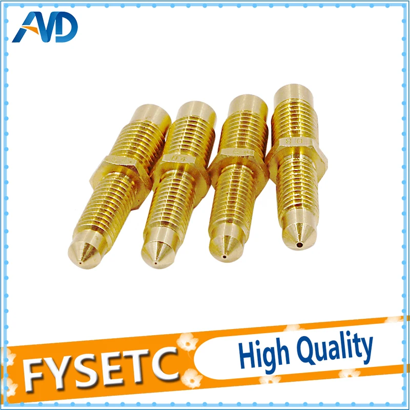 5pcs V6 0.3mm/0.4mm/0.5mm/0.8mm 3D Printer Accessories Integral Nozzle ...