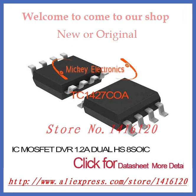 5pcs TC1427COA IC MOSFET DVR 1.2A DUAL HS 8SOIC TC1427COA 1427 TC1427 ...