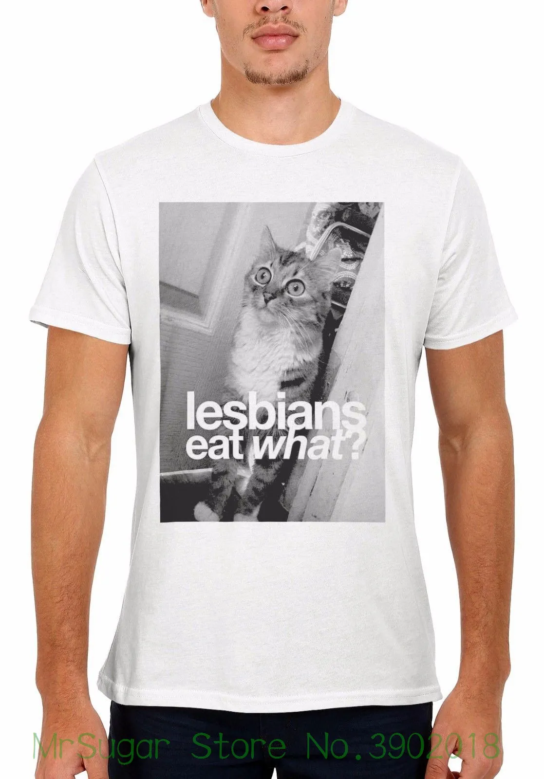 Lesbians Eat What Pussy Cat Kitten Men Women Unisex T Shirt 1351 Cotton