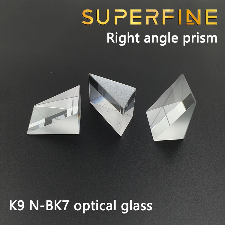 Pack of 2pcs 15x15x15mm K9 Optical Glass Right Angle Prism for Optical ...