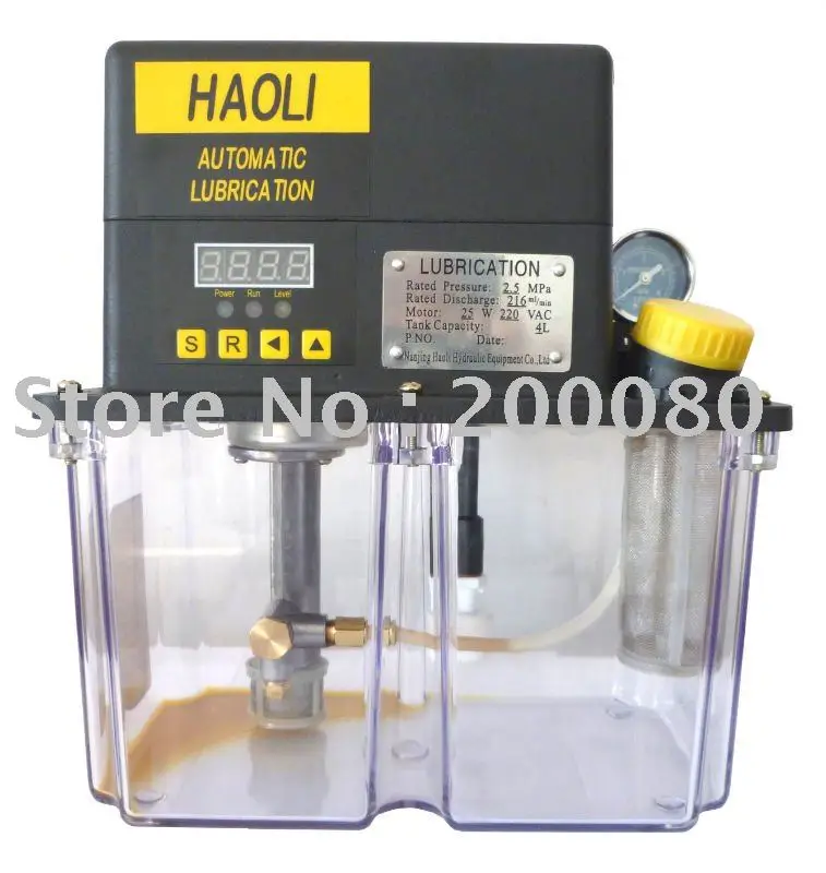 4L automatic lubrication oil pump with timer|oil pump cover|pump ...