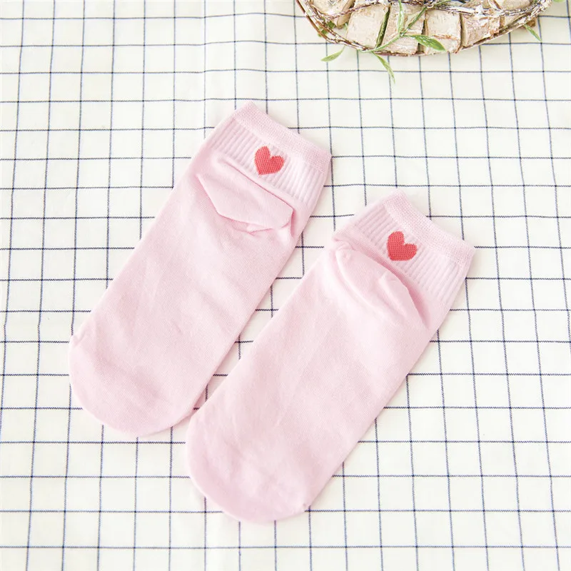 New Cotton Pretty Heart Cute Warm Socks For Female Women's Fall Winter ...
