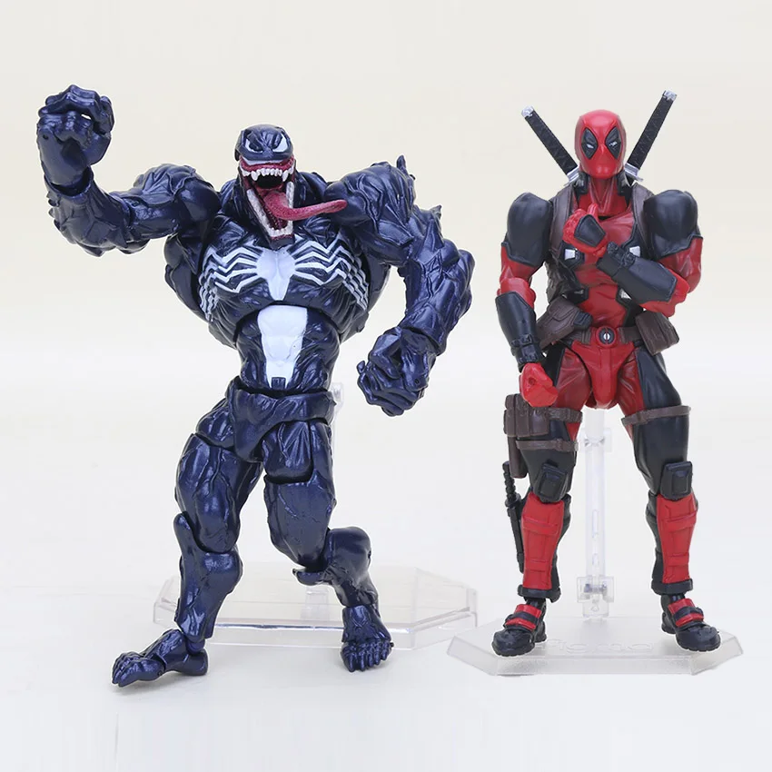 16cm Super Hero Deadpool 001 Venom No.003 Movable PVC Action Figure ...