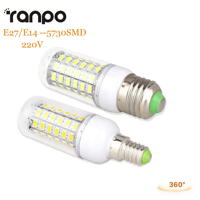 E27 E14 Led Lamp Smd 5730 24 36 48 56 69 Leds Led Lights Corn Led Bulb 7w 12w 15w 18w 20w ...