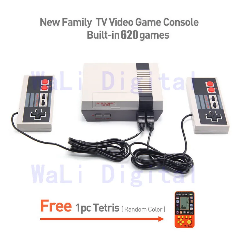 Free shipping Family Video Game Console Built in 620 Games with AV ...