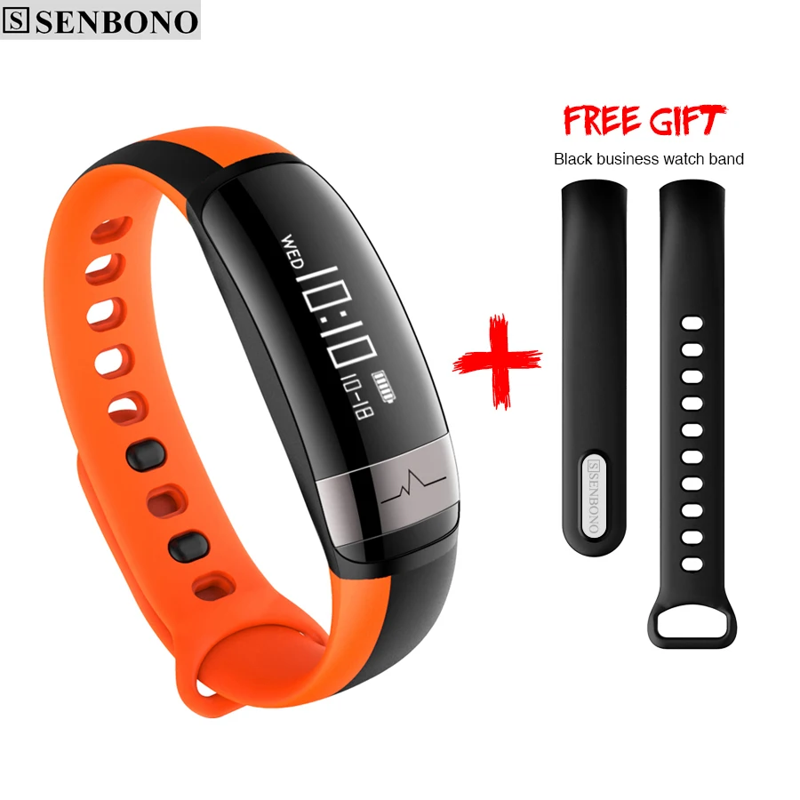 Bluetooth Smart Band Blood Pressure Heart Rate Monitor Fitness Tracker ...