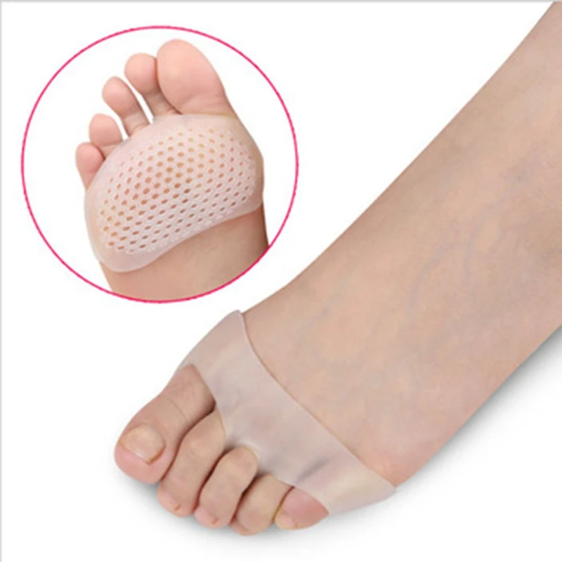 1 Pair Silicone Insoles Pads Cushions Forefoot Pain Support Front Feet ...