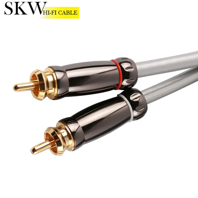 SKW High end 2rca to 2rca Male to Male audio cable rca coaxial cable ...