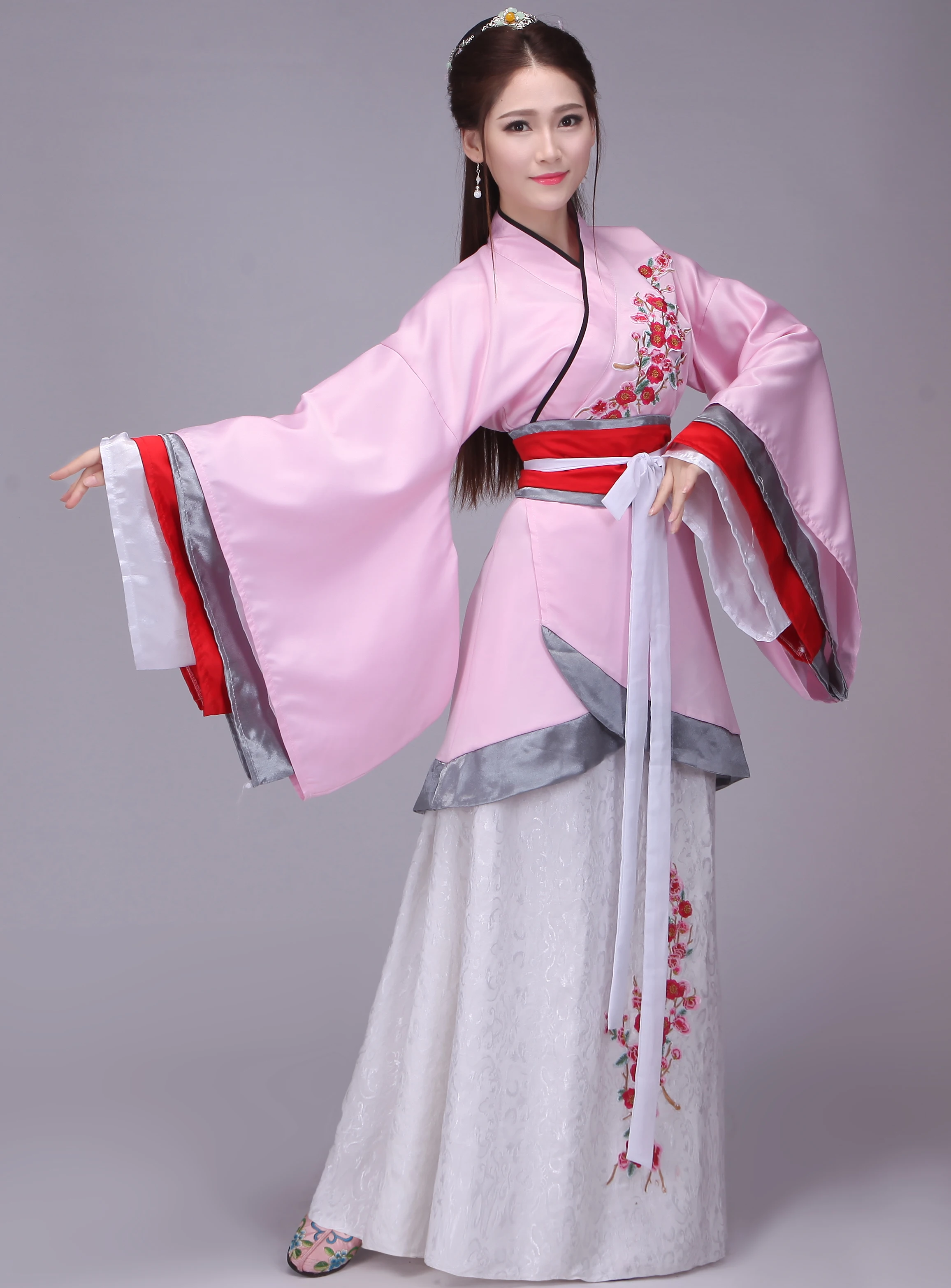 Tradicional chinesa Roupas Traje Hanfu Traje Feminino Mulheres Lady Han ...