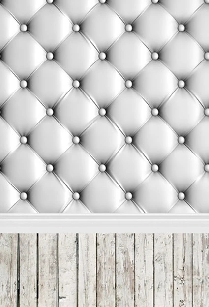 Home Décor Item 1847 5ft x 7ft Upholstered White Tufted Fabric ...