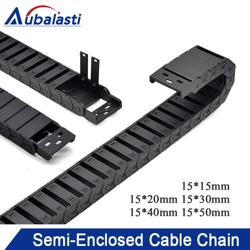 Cable Chain Semi-enclosed 15*20 30 40 50mm Wire Transmission Carrier ...