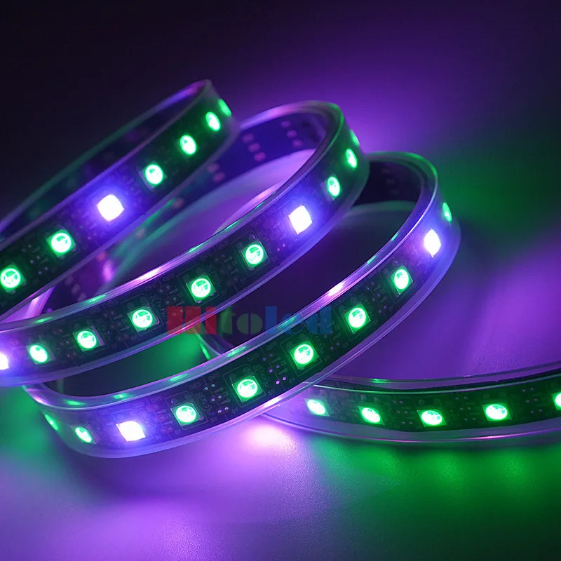 2X1M-96LEDs-WS2812-2812B-Pixels-Black-PCB-Waterproof-Individually ...