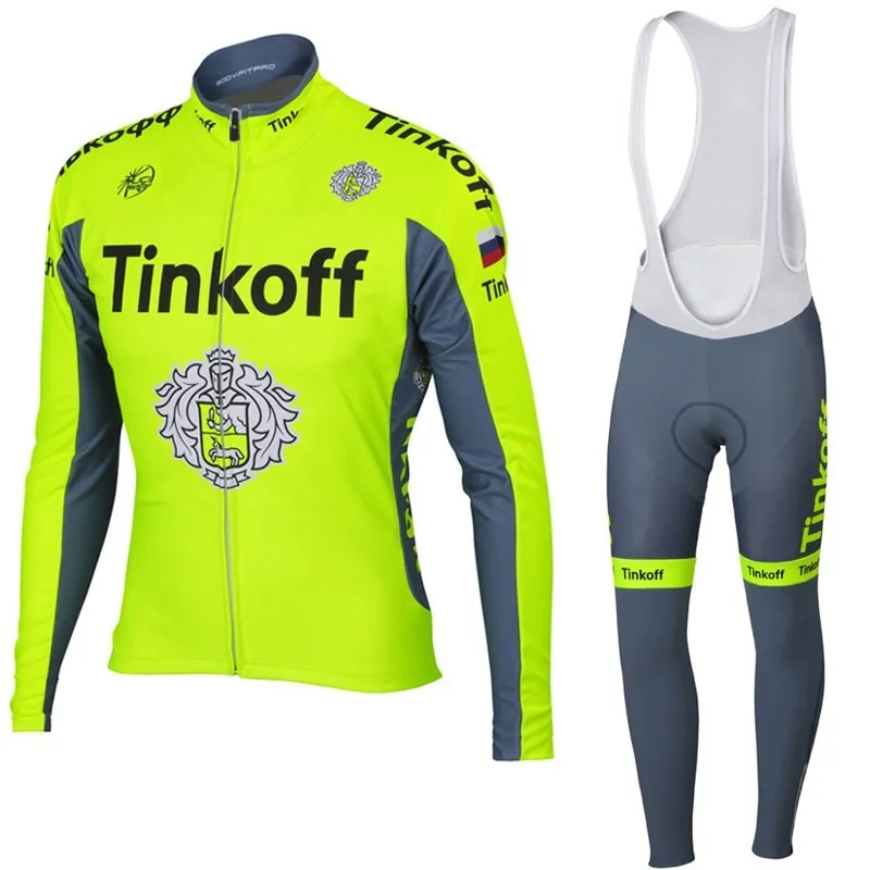 2018 Saxo Bank Tinkoff pro team manga comprida ciclismo jersey Ropa ...