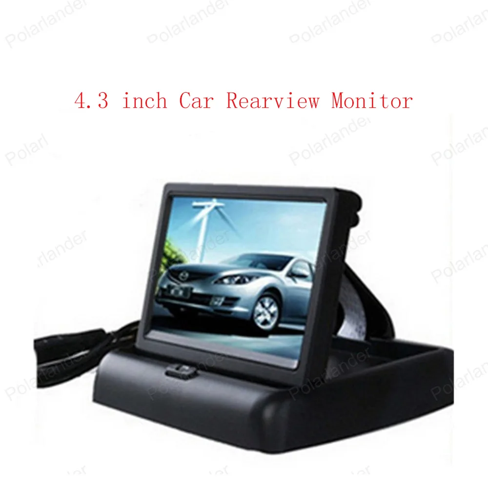 Nova chegada Dobrável TFT LCD a Cores de Carro Reversa Retrovisor ...