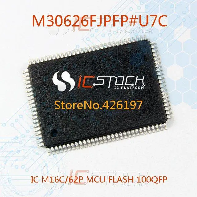 จัดส่งฟรีM30626FJPFP # U7C IC M16C/62จุดMCU FLASH 100QFP M30626FJPFP ...