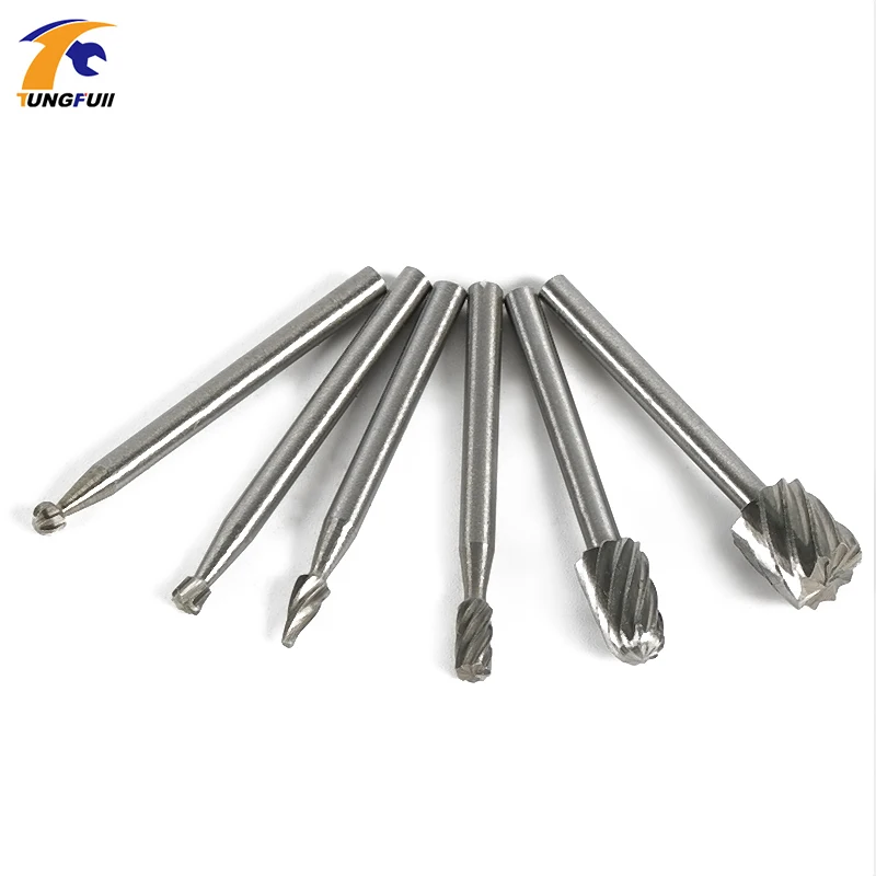 Tungfull-High-Quality-6Pc-HSS-Routing-Router-Bits-Burr-Rotary-Tools ...