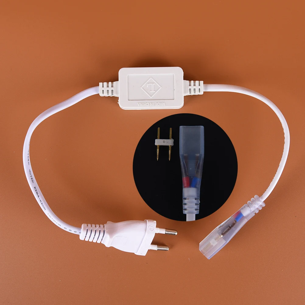 2pin Cable Strip Light Bar Plug LED Lamp Belt Plug Accessories EU Plug ...